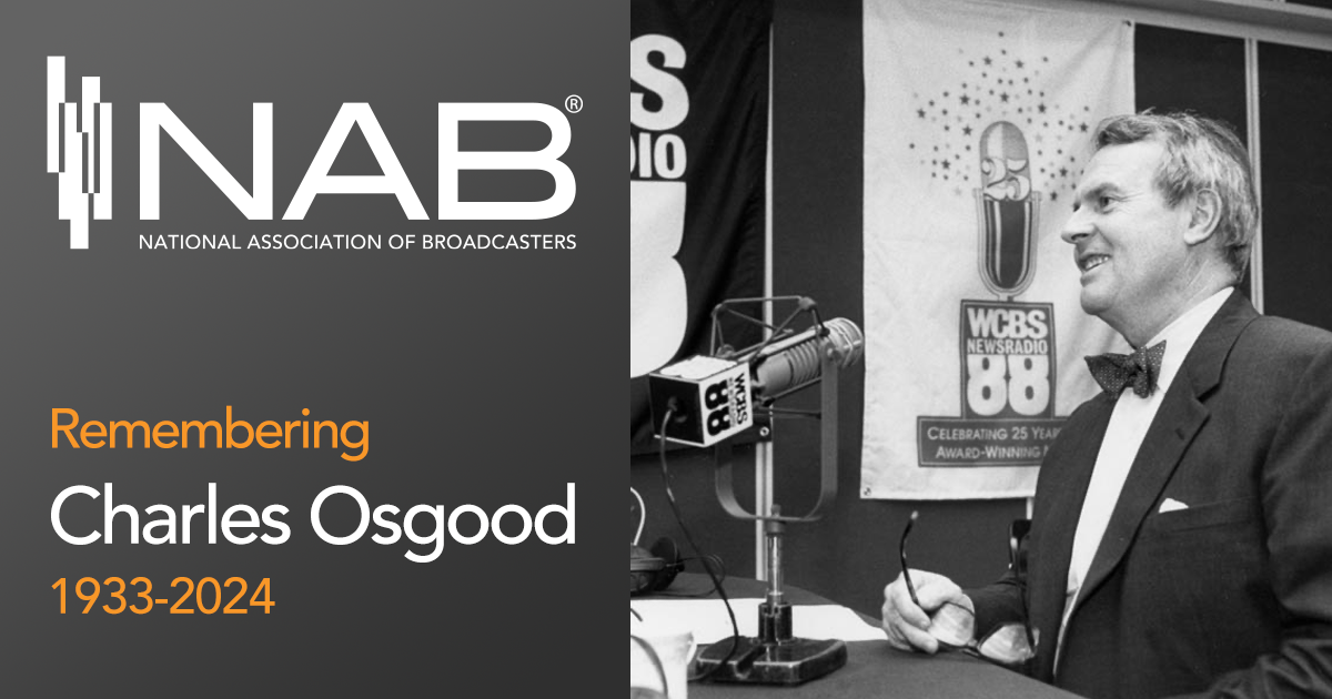 NAB Statement on the Passing of Charles Osgood | Newsroom | National ...