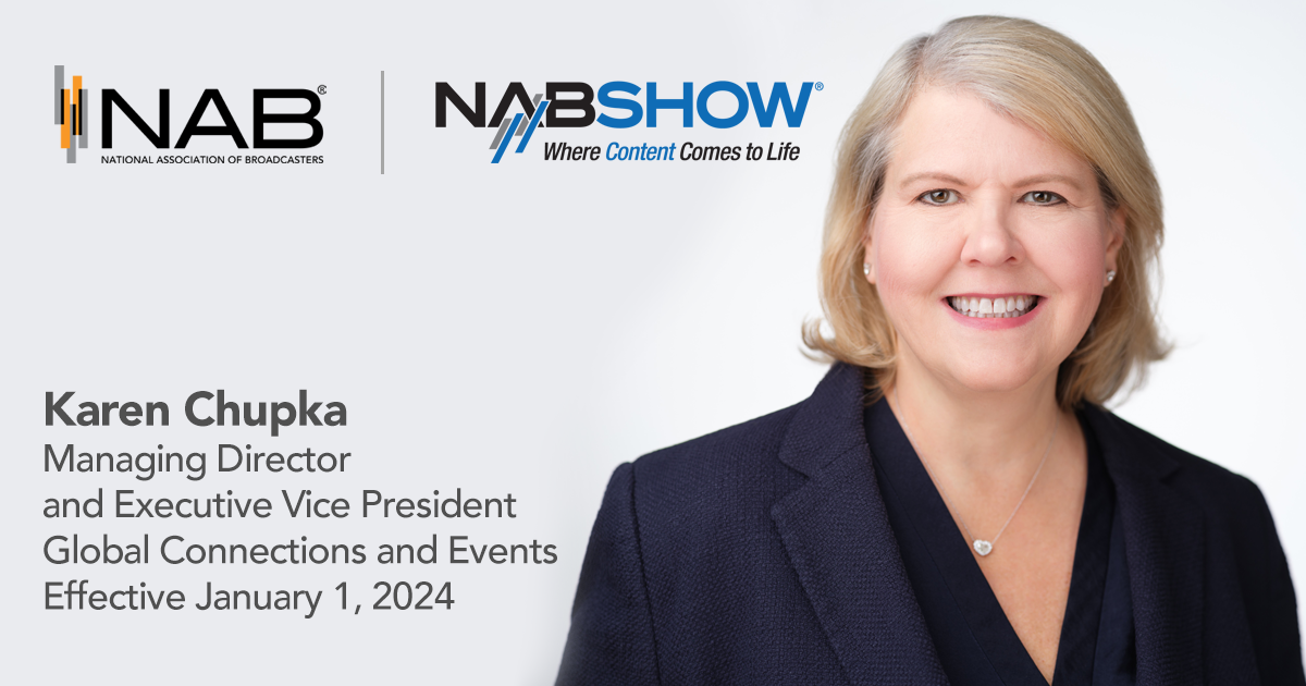 Karen Chupka Joins NAB to Lead NAB Shows | Newsroom | National ...