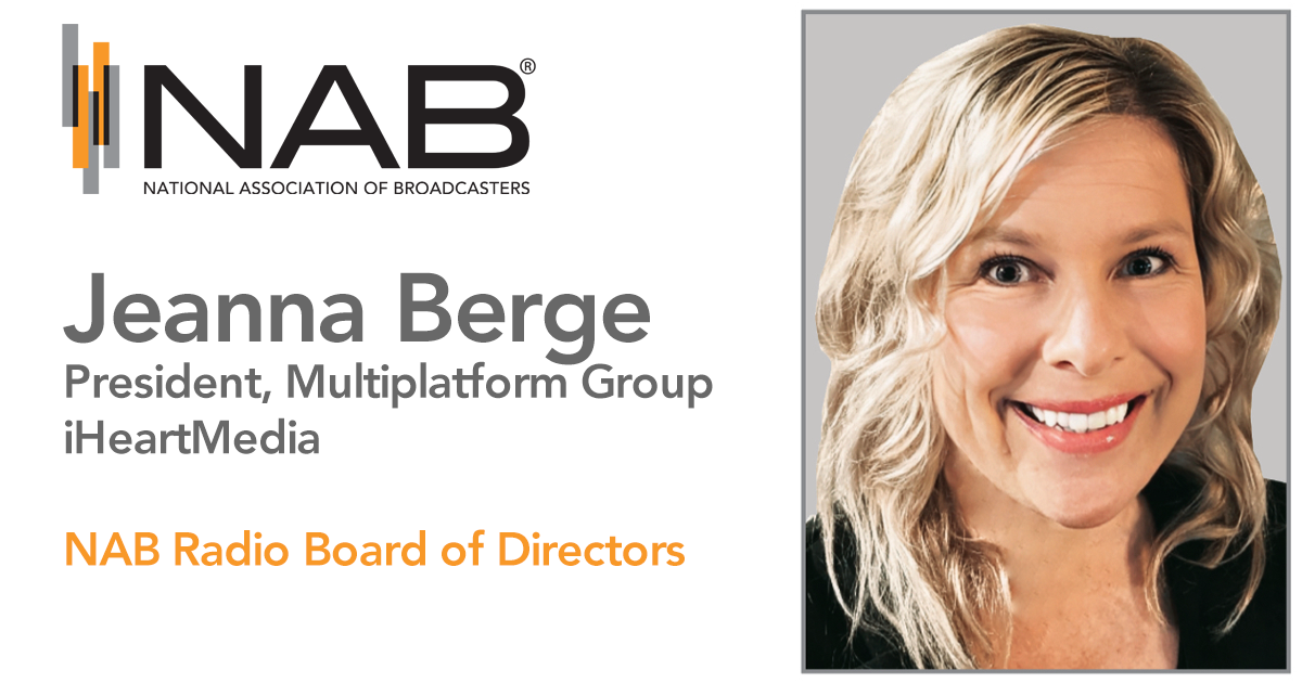 Berge Appointed to NAB Radio Board of Directors | Newsroom | National ...