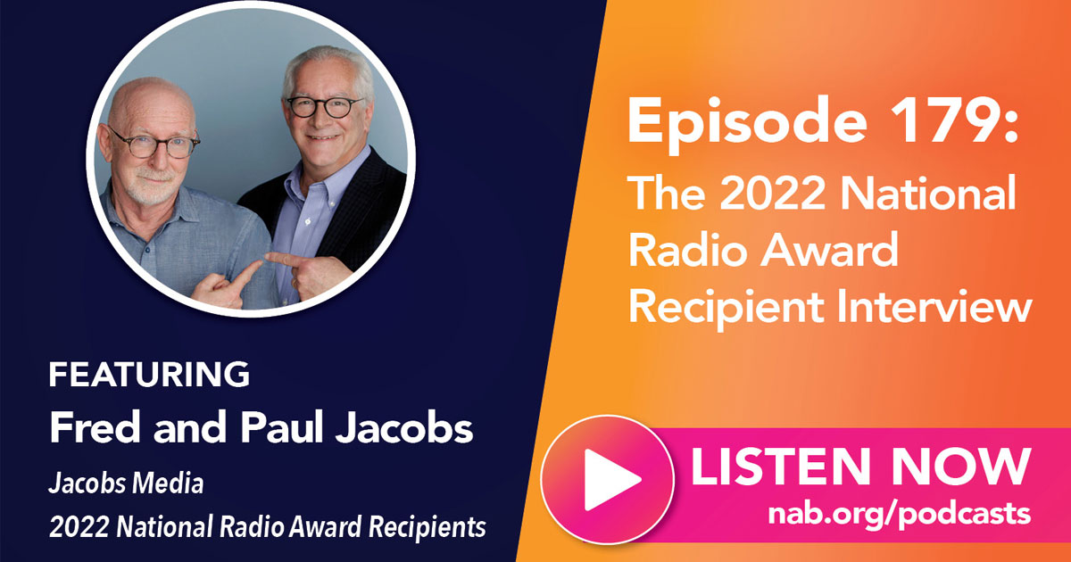 The 2022 National Radio Award Recipient Interview | NAB Podcast ...